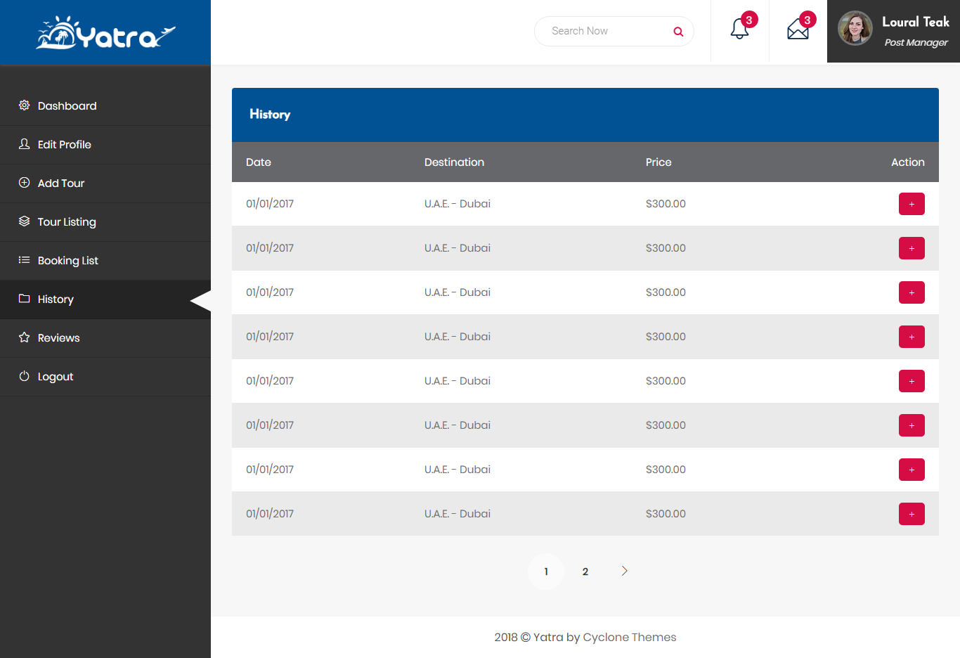 Yatra - Travel Agency HTML Template